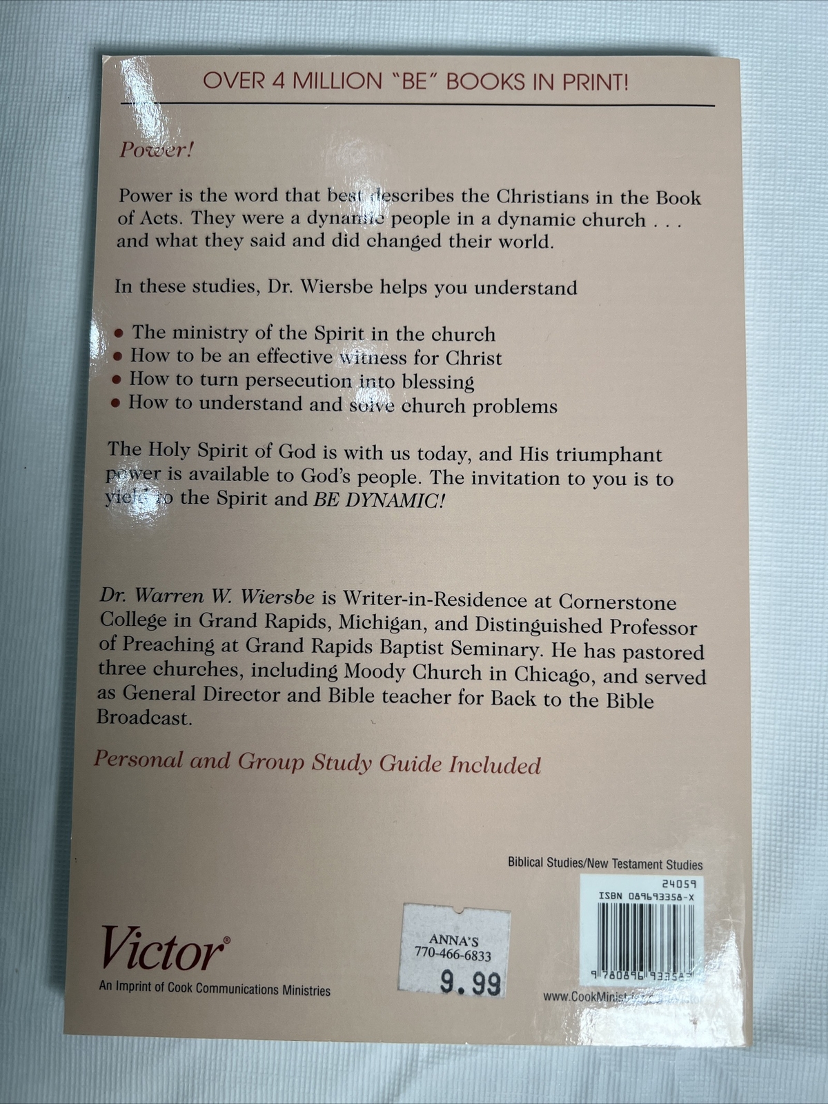 The BE Series Commentary Ser.: Be Dynamic : Experience the Power of God ...