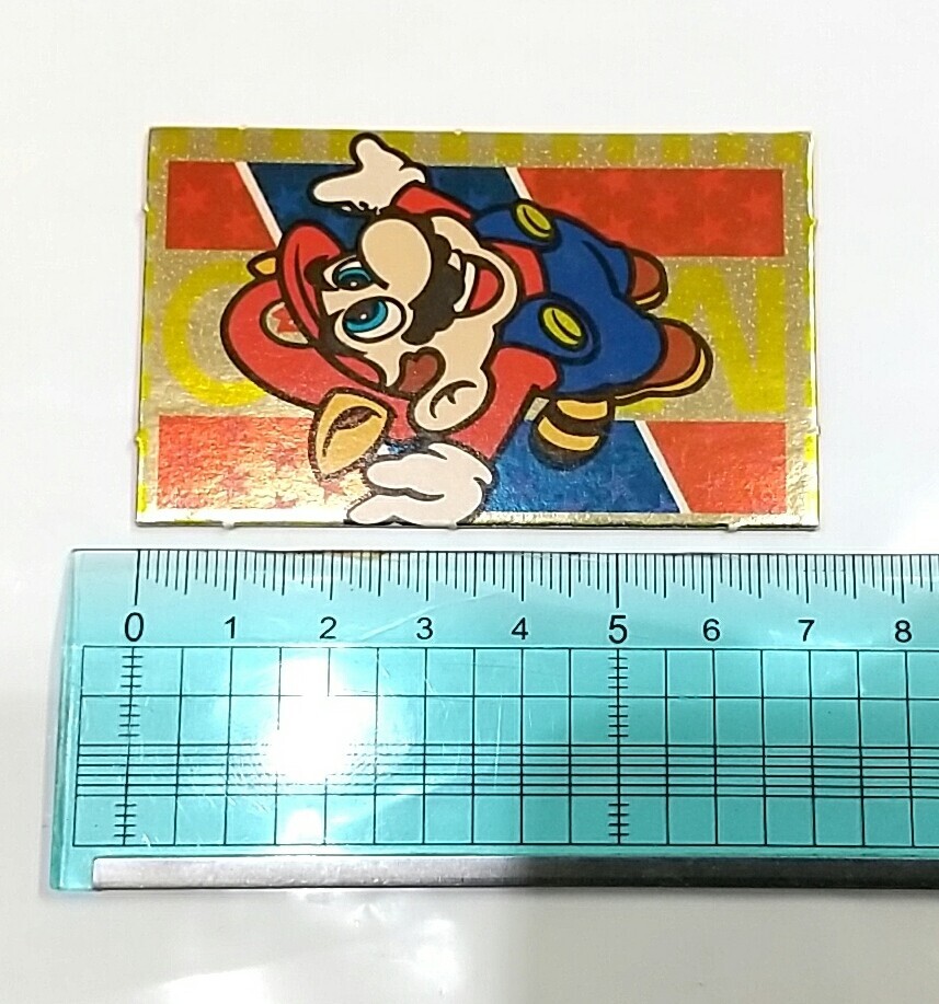 (Game Item) Menko, Famicom, Super Mario Bros 3, Tail Mario, NM, Amada ...