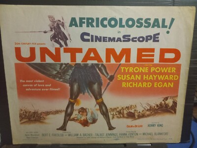 Title Card 1955 UNTAMED Tyrone Power Susan Hayward in 19th century ...