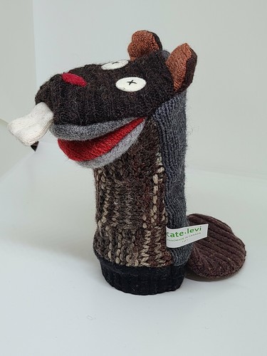 Cate & Levi Beaver Wool Puppet Handmade in Canada | eBay