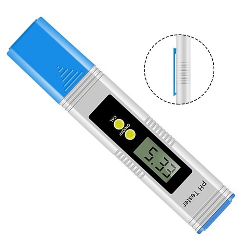 Digital PH Meter Professional Protective Cap Resolution Swimming Pools ...