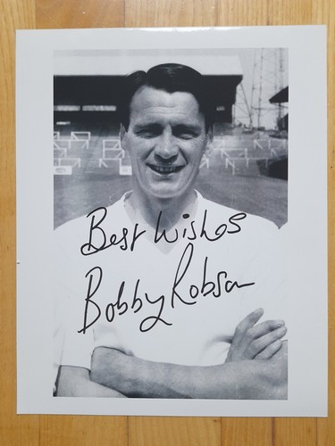 The late BOBBY ROBSON (FULHAM FC LEGEND) HAND-SIGNED GLOSSY 10"X8 ...