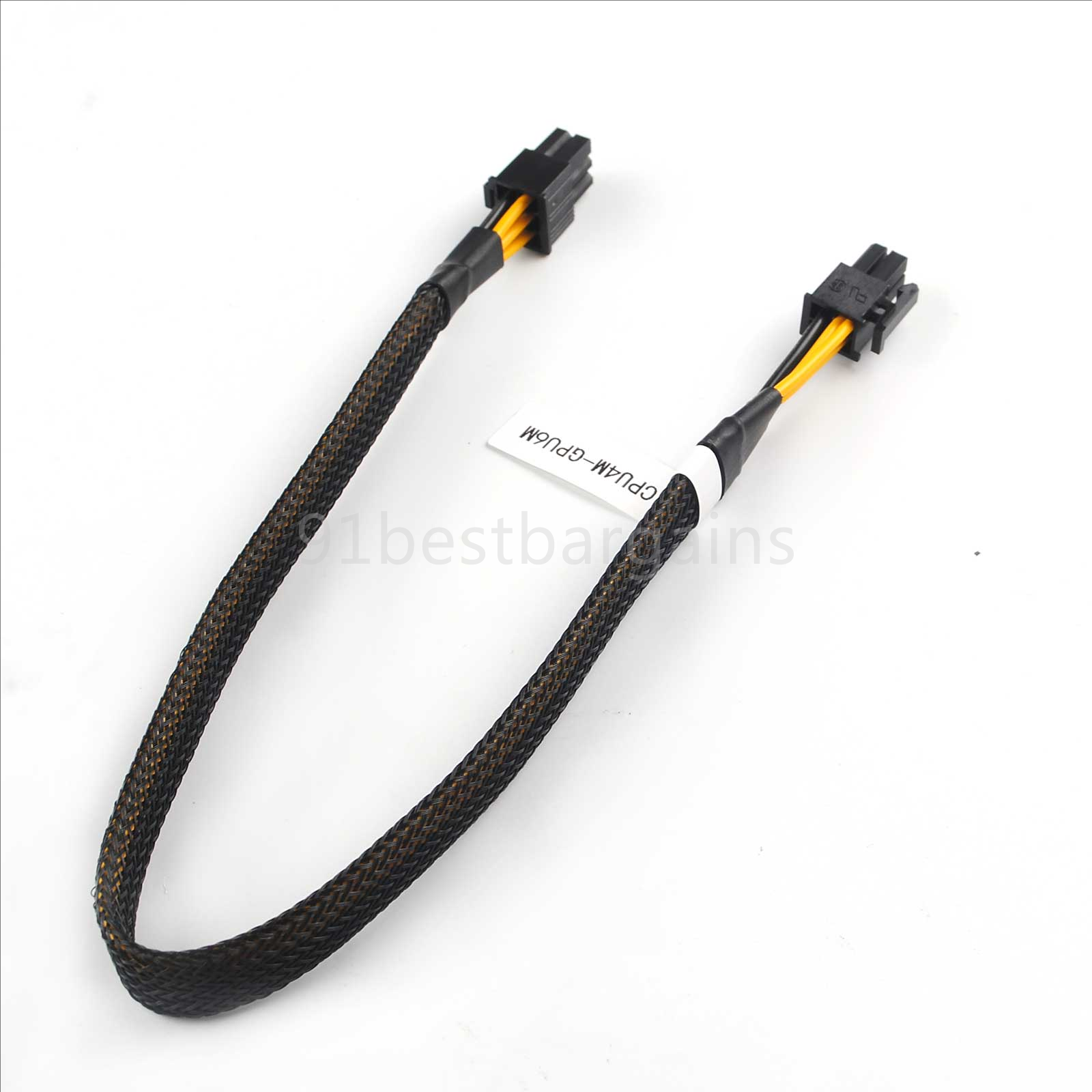 CPU 4-pin Male to GPU 6-pin Male PCI Express Power Cable TO Video ...