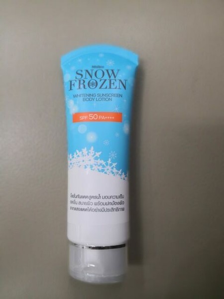 3 X Mistine Snow Frozen Cool Whitening Sunscreen Body Lotion SPF 50 PA ...
