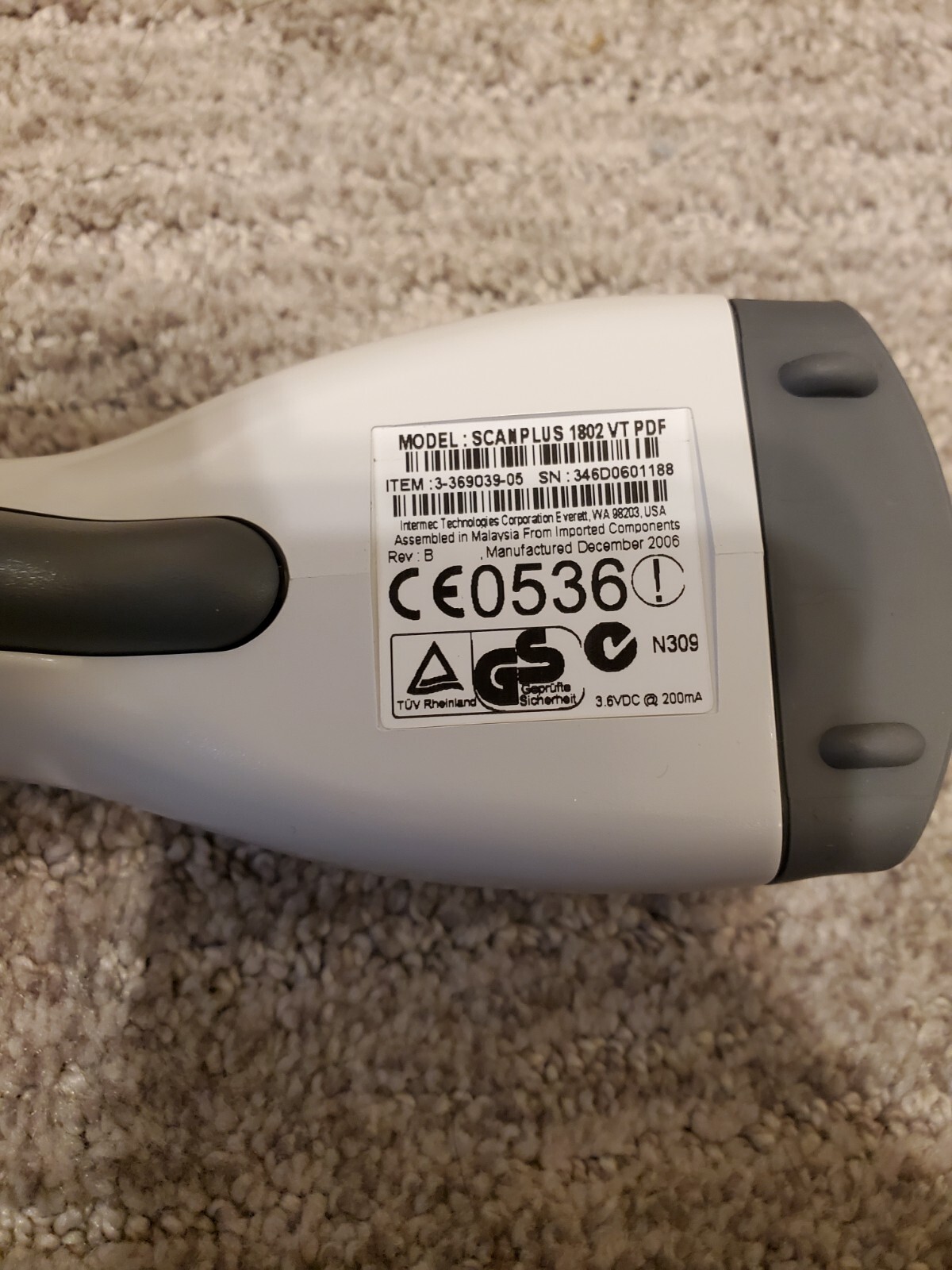New Intermec ScanPlus 1802 VT PDF Barcode Reader | eBay