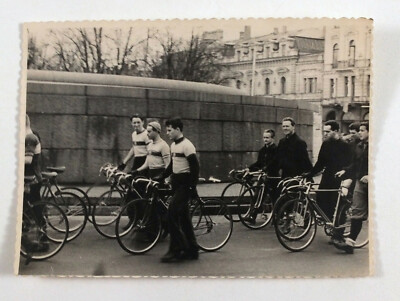 1956 Soviet Russian Bicycle Bike Race Real Photo Championship parade | eBay