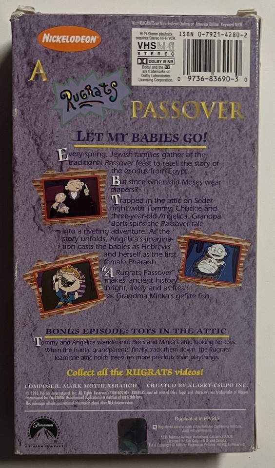 Rugrats - A Rugrats Passover (VHS, 1996) 97368369030 | eBay