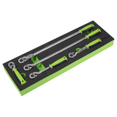 Sealey Siegen Ratchet Set 5pc 3/8 Drive Flip Reverse In Foam Holder ...