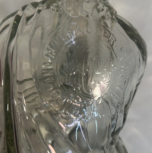 Vintage Poland Spring Figural Fac-Simile MOSES Clear Glass Mineral ...
