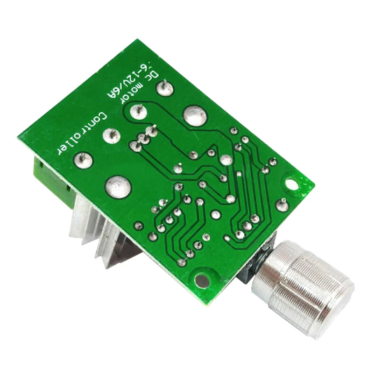 DC motor fan speed controller 6V-12V 6A PWM stepless speed regulation ...