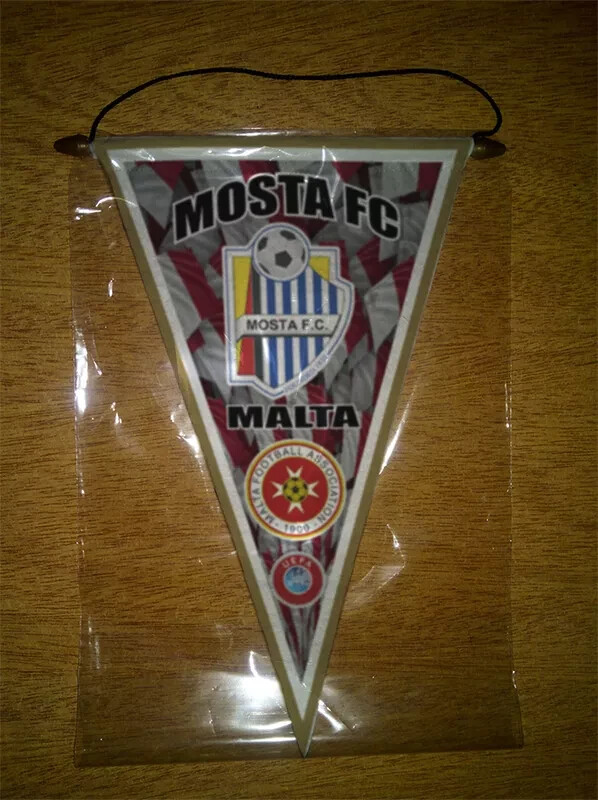 MOSTA FOOTBALL CLUB - MALTA - Soccer PENNANT - Size 37 cm x 24 cm | eBay