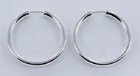 Continuous 4 mm Wire Sterling Silver Hoops - .925 Pure Silver- Most ...