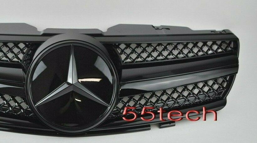 Mercedes R230 SL500 SL600 Grille Grill BK 2003 2004 2005 2006 100% ...