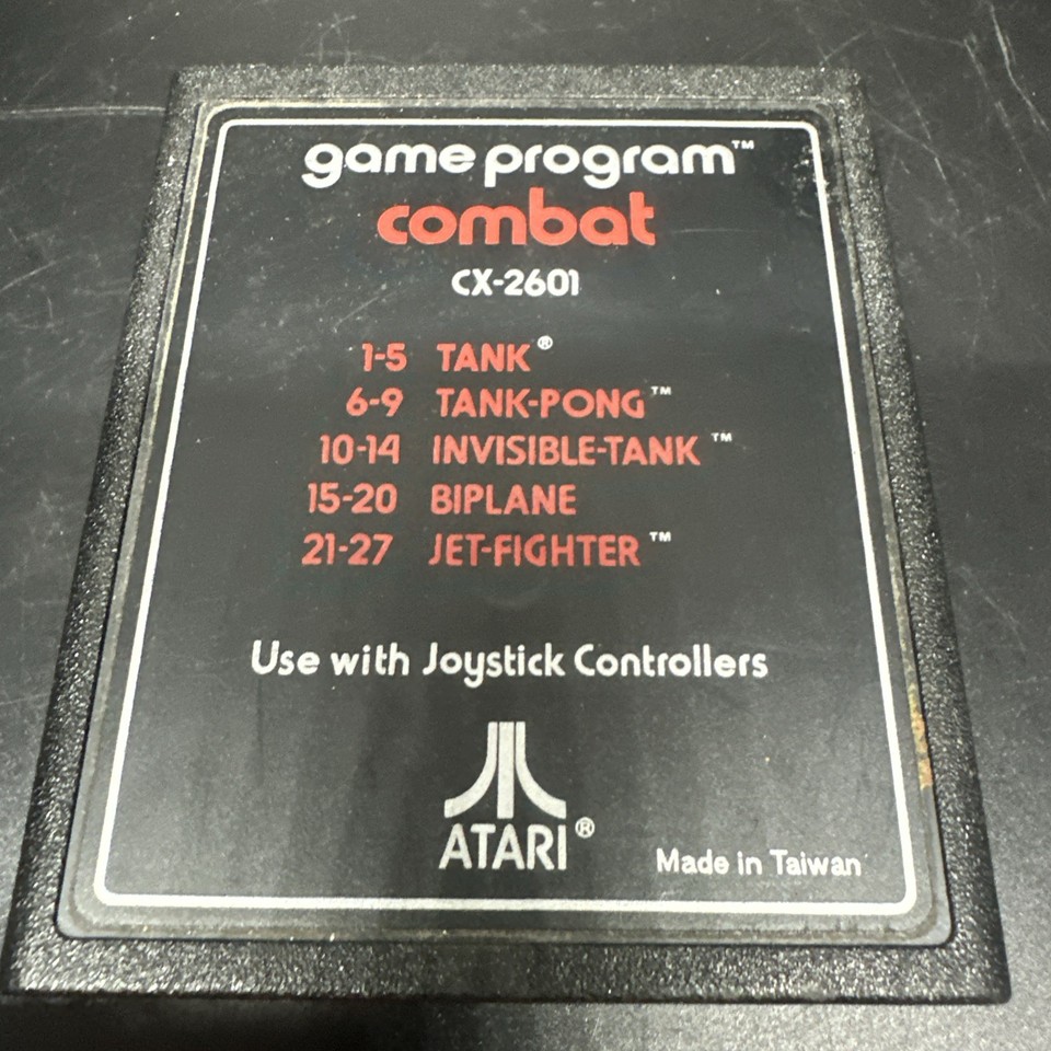 Lot of 4 Atari 2600 Game Cartridge Outlaw Pac-Man Defender Combat | eBay