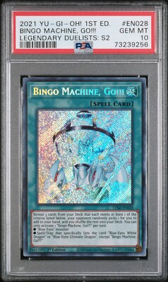 2021 Yu-Gi-Oh! 1st Ed. Bingo Machine #EN028 LD: S2 Secret Rare PSA 10 ...