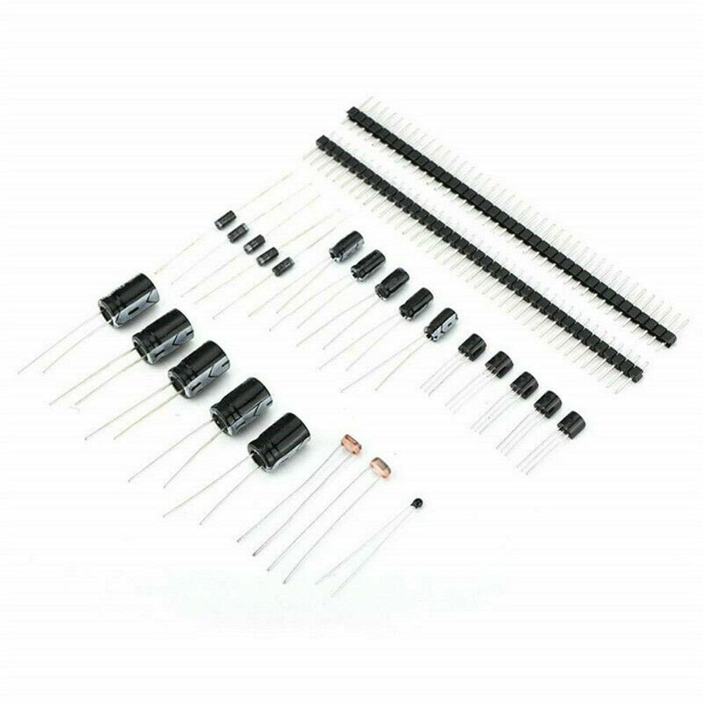 Electronic Components Starter Kit Breadboard Cable Resistor Set For ...