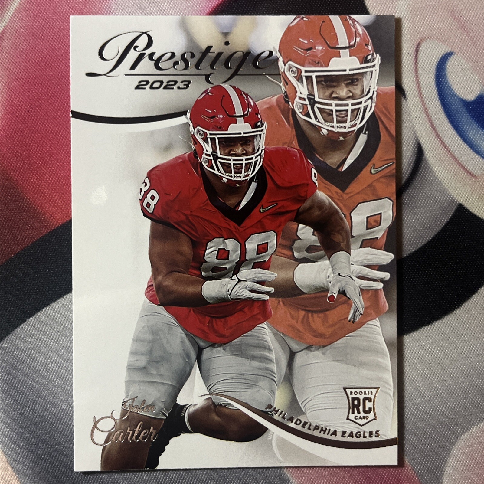Jalen Carter 2023 Panini Prestige RC #344 Philadelphia Eagles Georgia ...