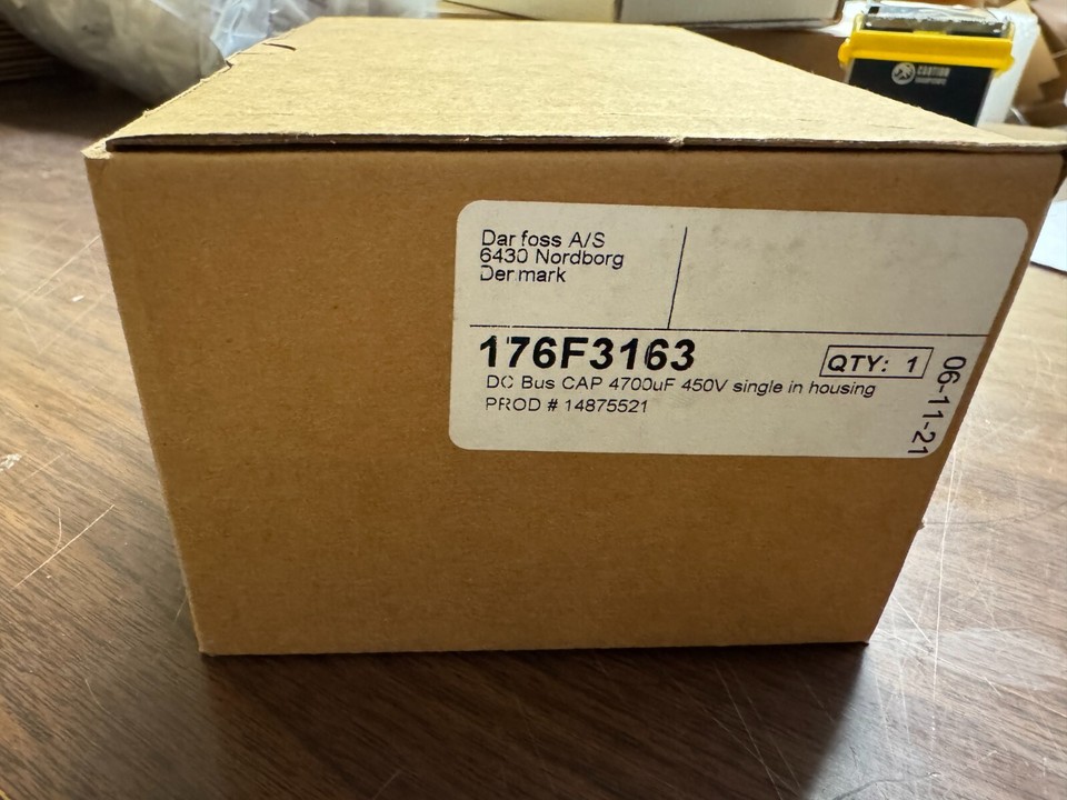 DANFOSS 176F3163 DC BUS CAP 4700uF 450V SINGLE IN HOUSING | eBay