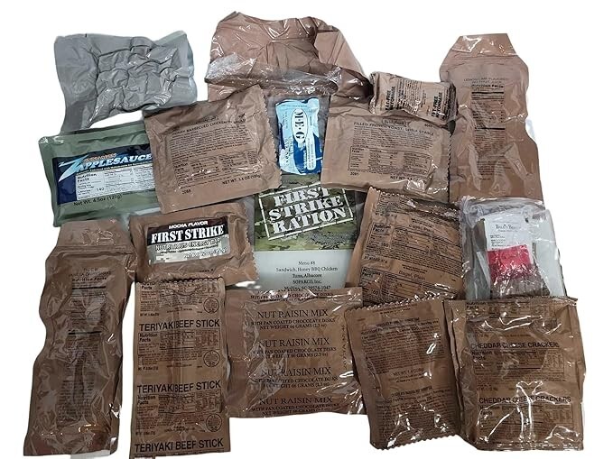 First Strike Rations [FSR CHOOSE MENU 1-9 24-hr Ration MRE INSP TEST ...