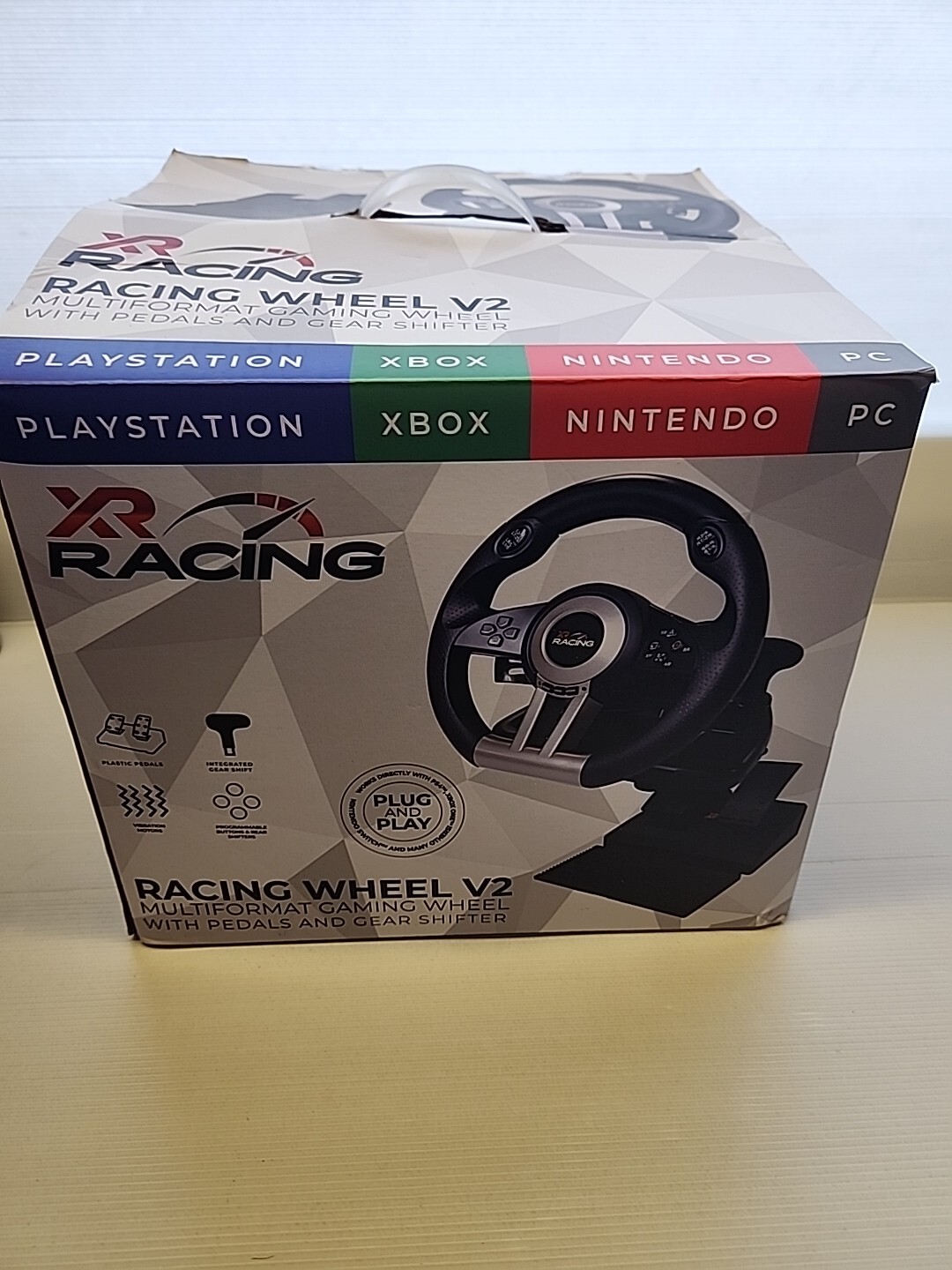 X ROCKER Racing Wheel with Floor Pedals, Steering Wheel Set Console ...