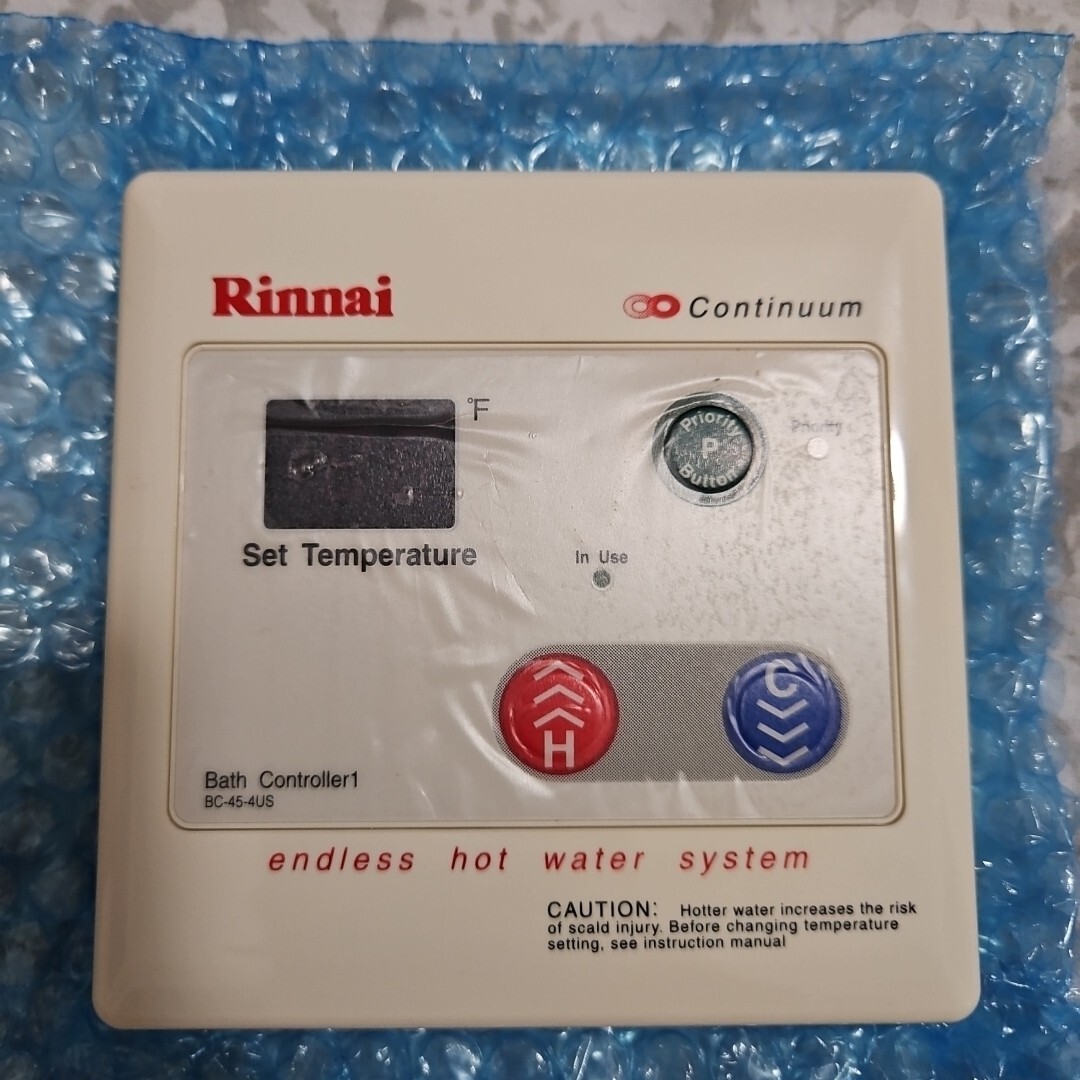Rinnai Continuum Digital Remote Control Bc-45-4us Bath Controller 1 for ...