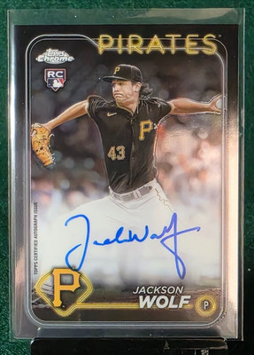 2024 Topps Chrome JACKSON WOLF Rookie Autograph RC Pirates | eBay