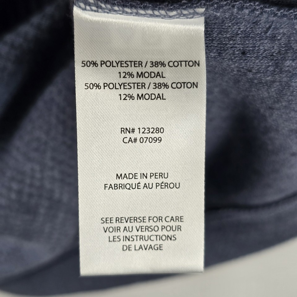 $129 Travis Mathew Small Cloud Waffle Crew Vintage Indigo Blue Nubby ...