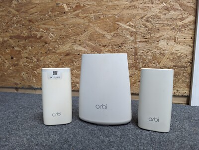 Netgear Orbi RBR40 mesh WiFi Wireless Router w/ 2 Satellite Tri-band ...