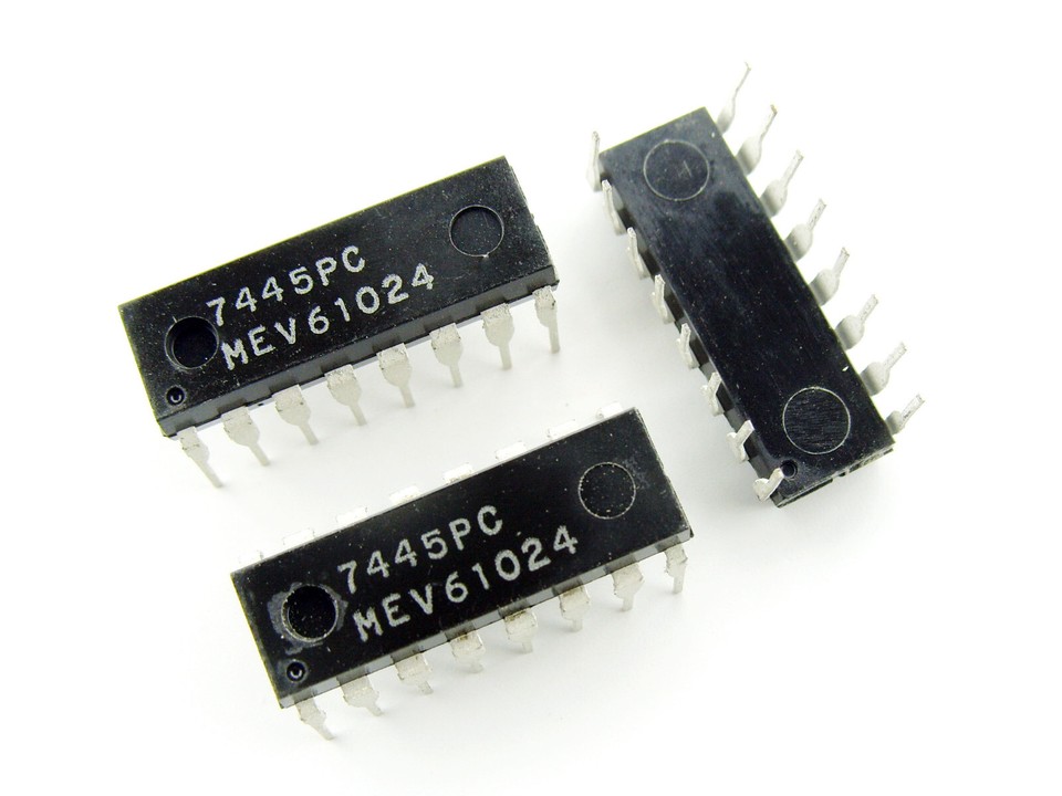 7445PC [5pcs] BCD-to-Decimal Decoder IC; Tungsram; DIP-16 (SN7445N) | eBay