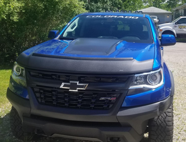 Bug Shield Hood Protector (2015 - 2021 COLORADO) Matte Black Bug ...