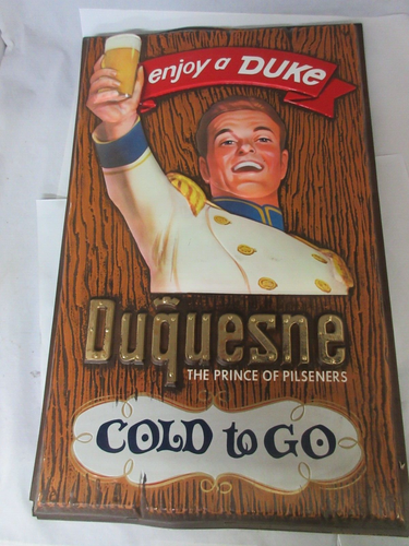 VINTAGE ADVERTISING DUKE BEER PLASTIC WALL SIGN TAVERN BAR 926-J | eBay
