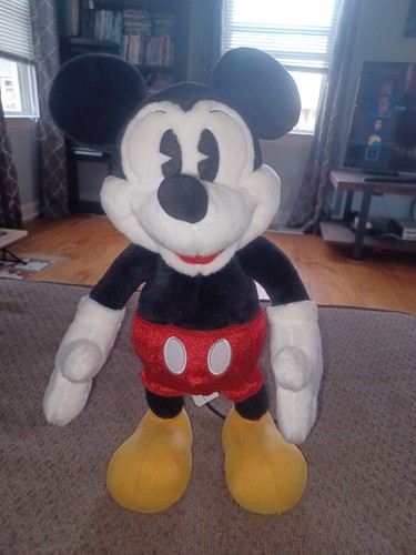 Walt Disney NICE POSEABLE BENDABLE MICKEY MOUSE 15" Plush STUFFED ...