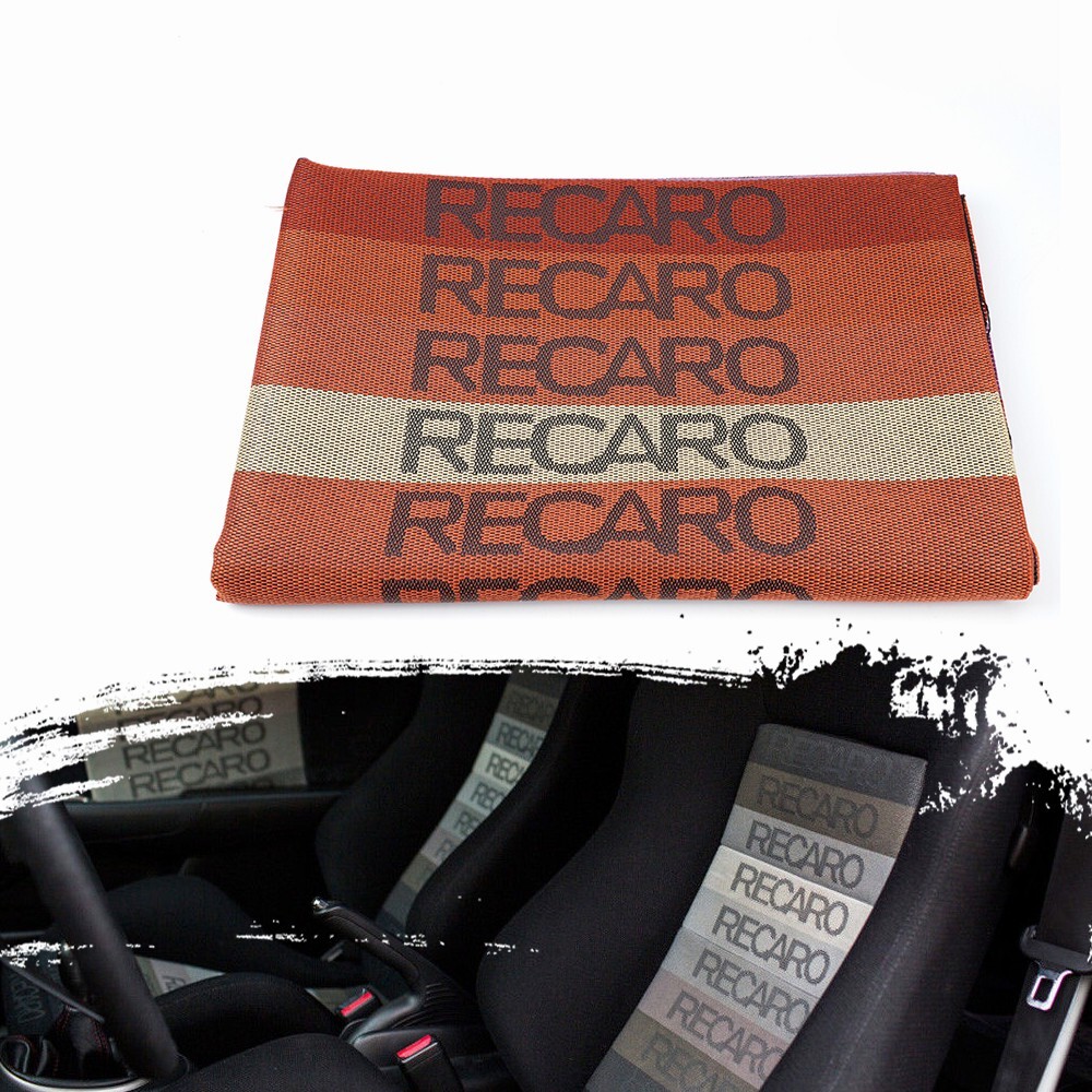 JDM DIY Recaro Fabric Cloth For Car Seat Panel Armrest Decoration 1M×1 ...