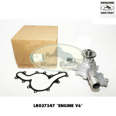LAND ROVER WATER PUMP W/ GASKET SET LR4 4.0L V6 LR027547 OEM | eBay