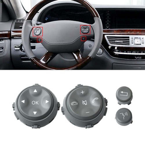 4x Steering Wheel Switch Button fit for Mercedes-Benz W221 S Class 2006 ...