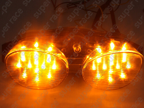 Smoke LED Tail Brake Turn Signals Light Indicator For Yamaha YZF R6 ...