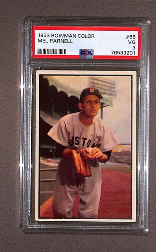 1953 Bowman Color #66 Mel Parnell PSA 3 | eBay