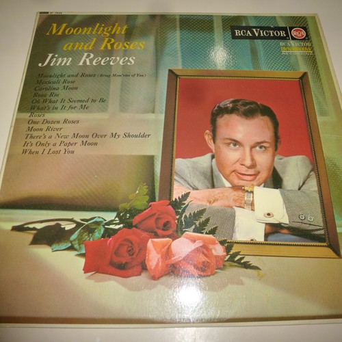 COUNTRY 33 RPM LP RECORD - JIM REEVES - RCA VICTOR SF 7639 - MOONLIGHT ...