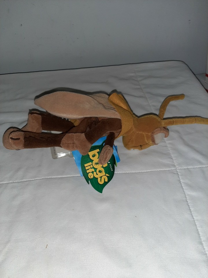 Disney Bean Bag Plush Hopper A Bugs Life 8 inch Grasshopper New With ...