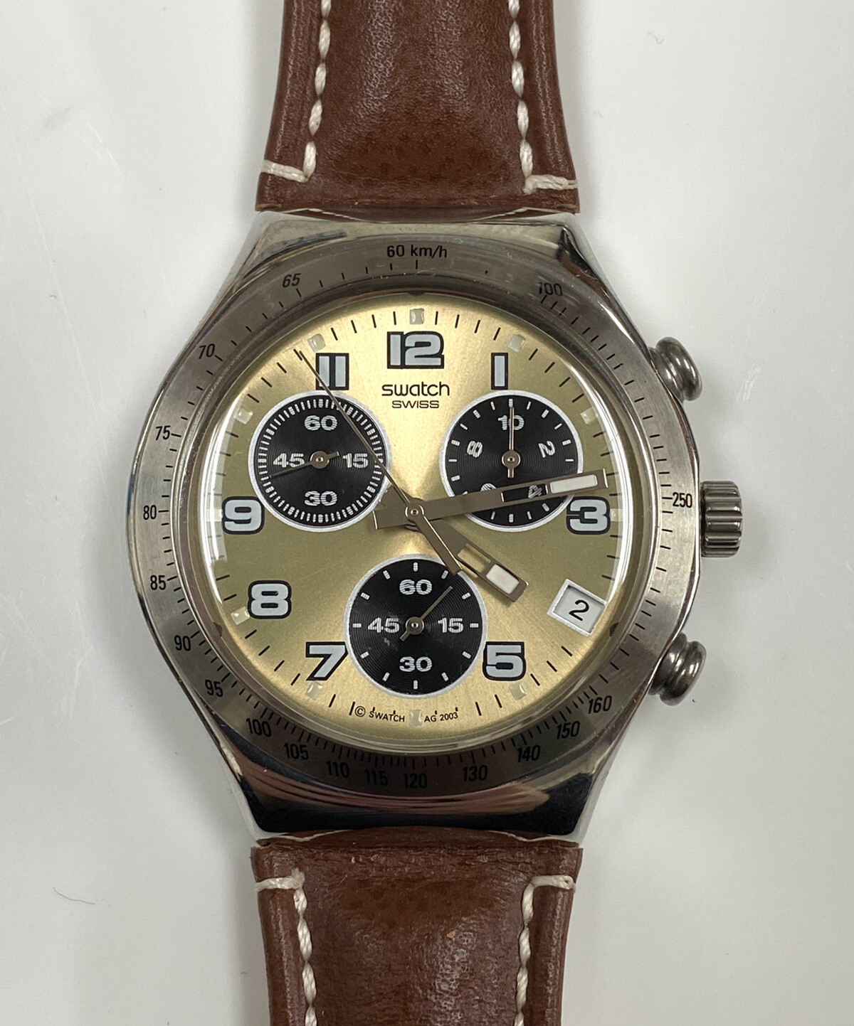 Swatch Irony Desertline Chronograph Stainless Steel Swiss Made Ref ...