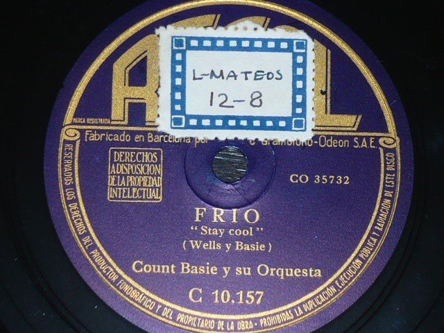 JAZZ 78 rpm RECORD Regal COUNT BASIE & Orquesta BUGUI LOCO / FRIO | eBay