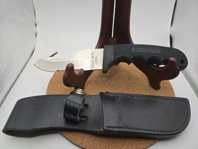 Bear MGC 4” Fixed Blade Hunting Knife W Leather Sheath By Bear MGC USA ...