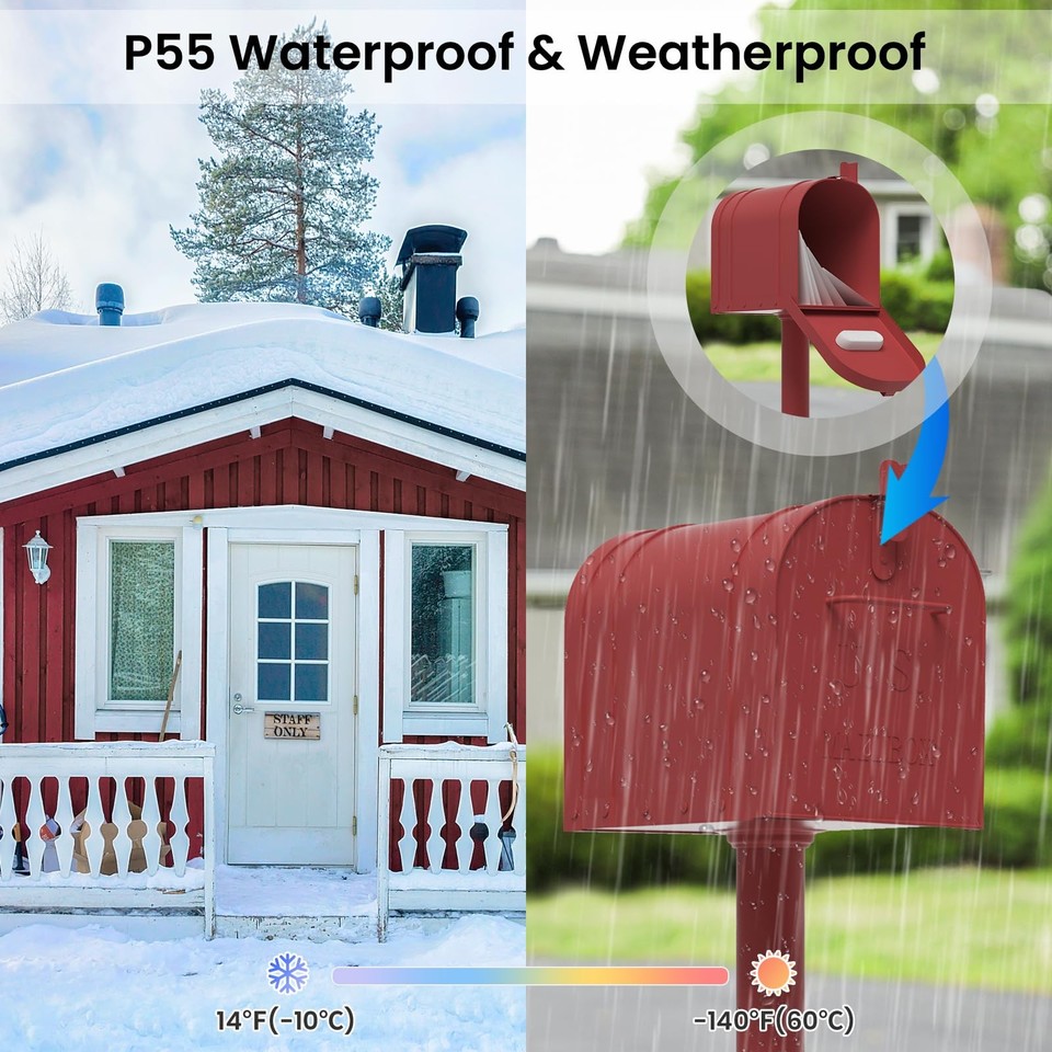 Mail Alarm Mailbox Alert for Delivered Wireless Mailbox Chime ...