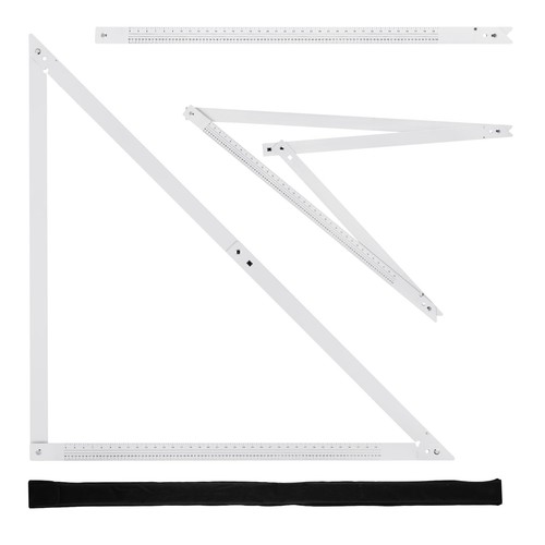 Folding Triangle Ruler 48inchs, Aluminum Framing Square Carpentry ...