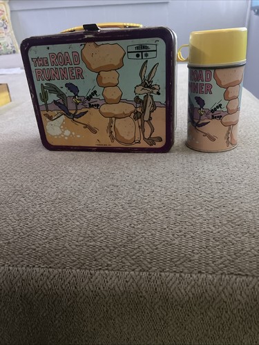 1978 Vintage Metal Road Runner Lunch Box W Thermos | eBay