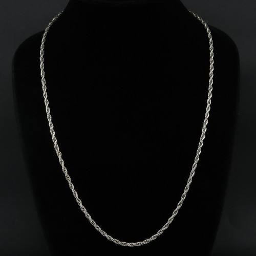 Sterling Silver - 4mm Rope Chain 27" Necklace - 21g | eBay