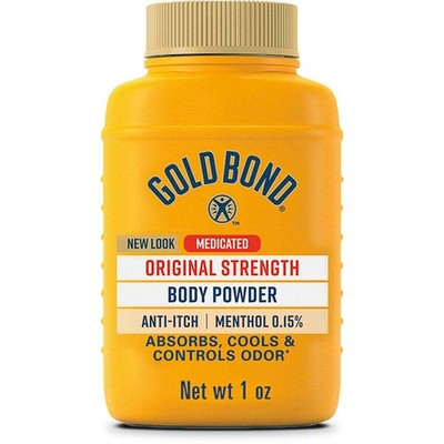Gold Bond Body Powder, Original Strength, Medicated, 1 Ounce | eBay