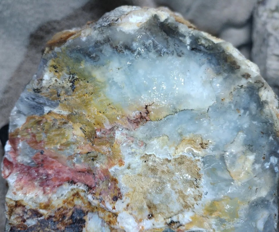 17 LB Graveyard Point Plume & TUBE Agate Montana Lapidary Rough #377 | eBay