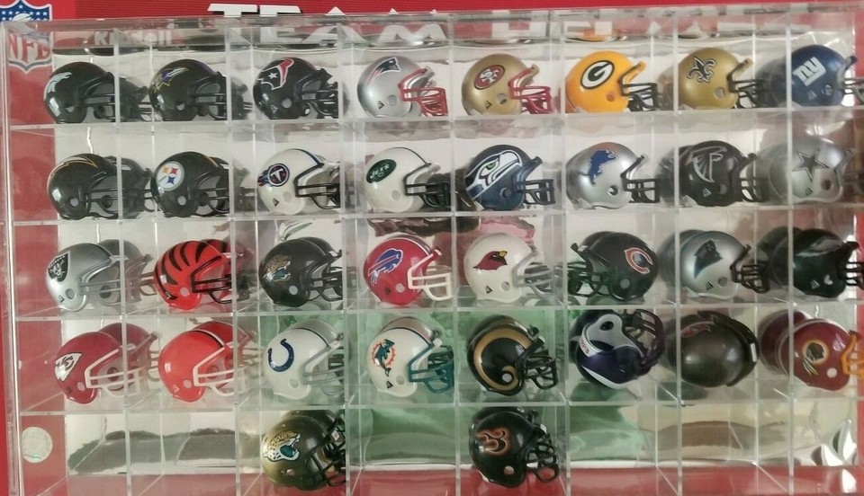 2003 NFL Riddell Throwback Mini Helmet Collection - Complete with Case ...