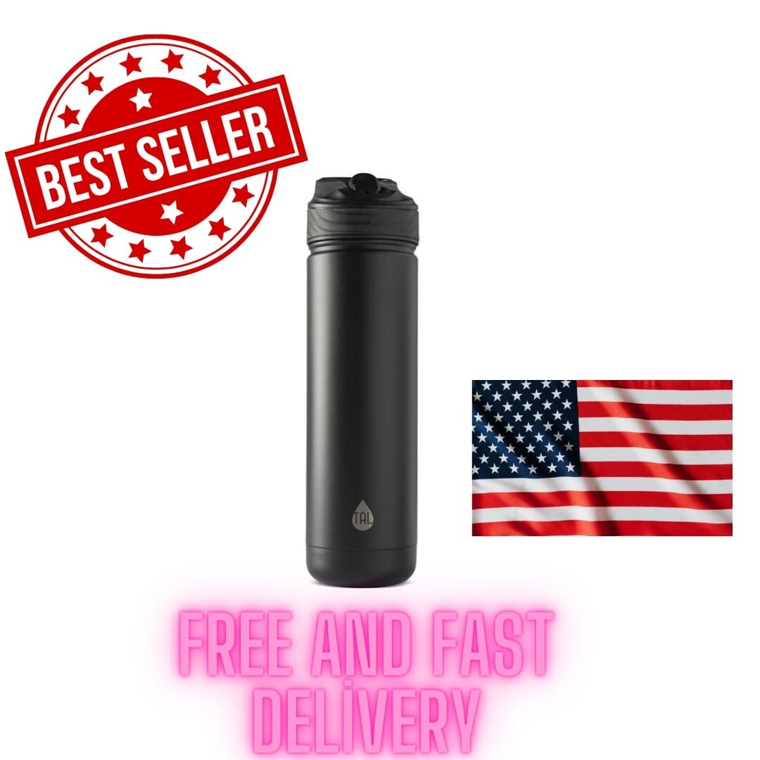 TAL Stainless Steel Ranger Water Bottle with Easy Sip Straw 26 oz ...